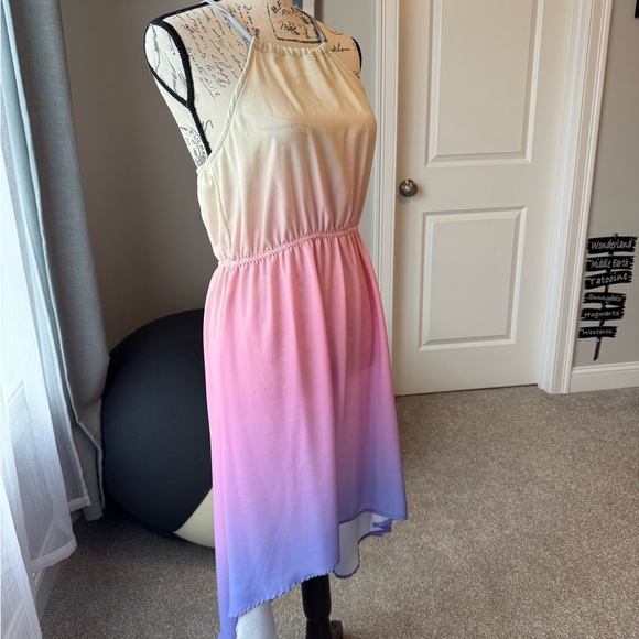 kawaiian pizza apparel | Dresses | Ombre Pink And Purple Halter Dress ...